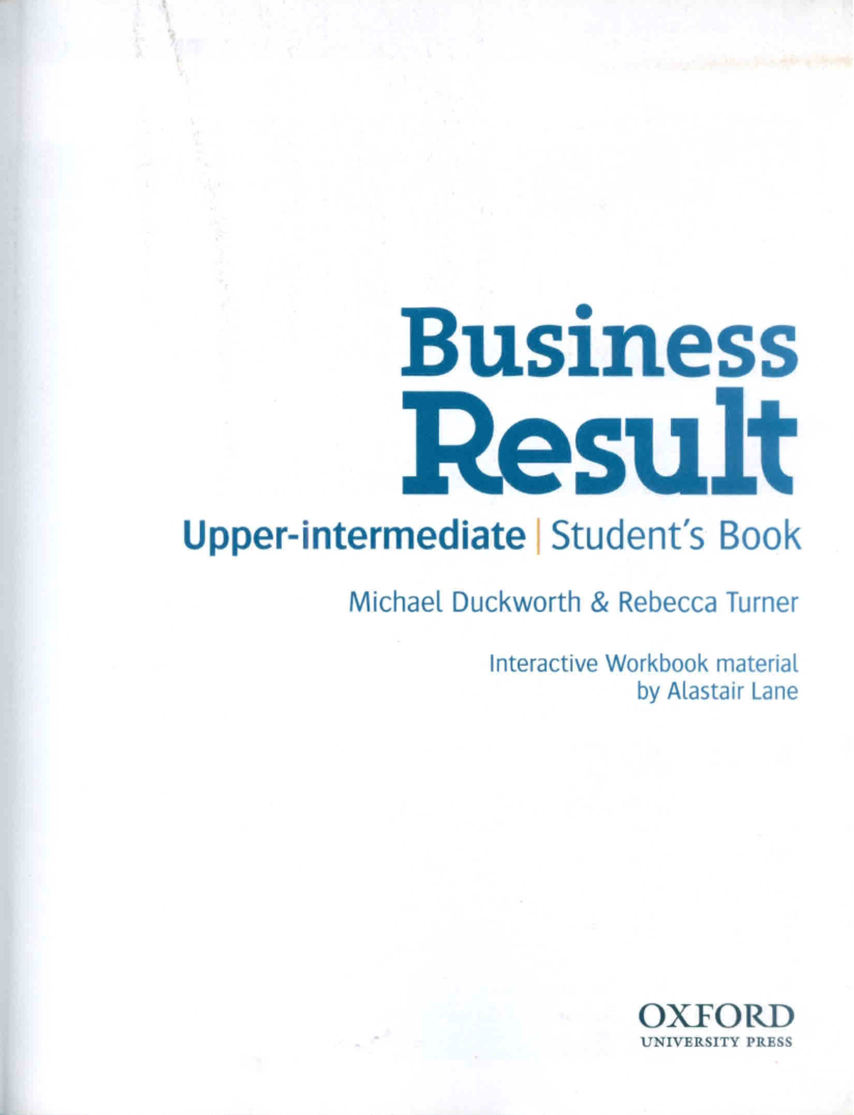 Business Result - Upper Intermediate(10) - Business Result Book Michael Duckworth Rebecca Turner ...