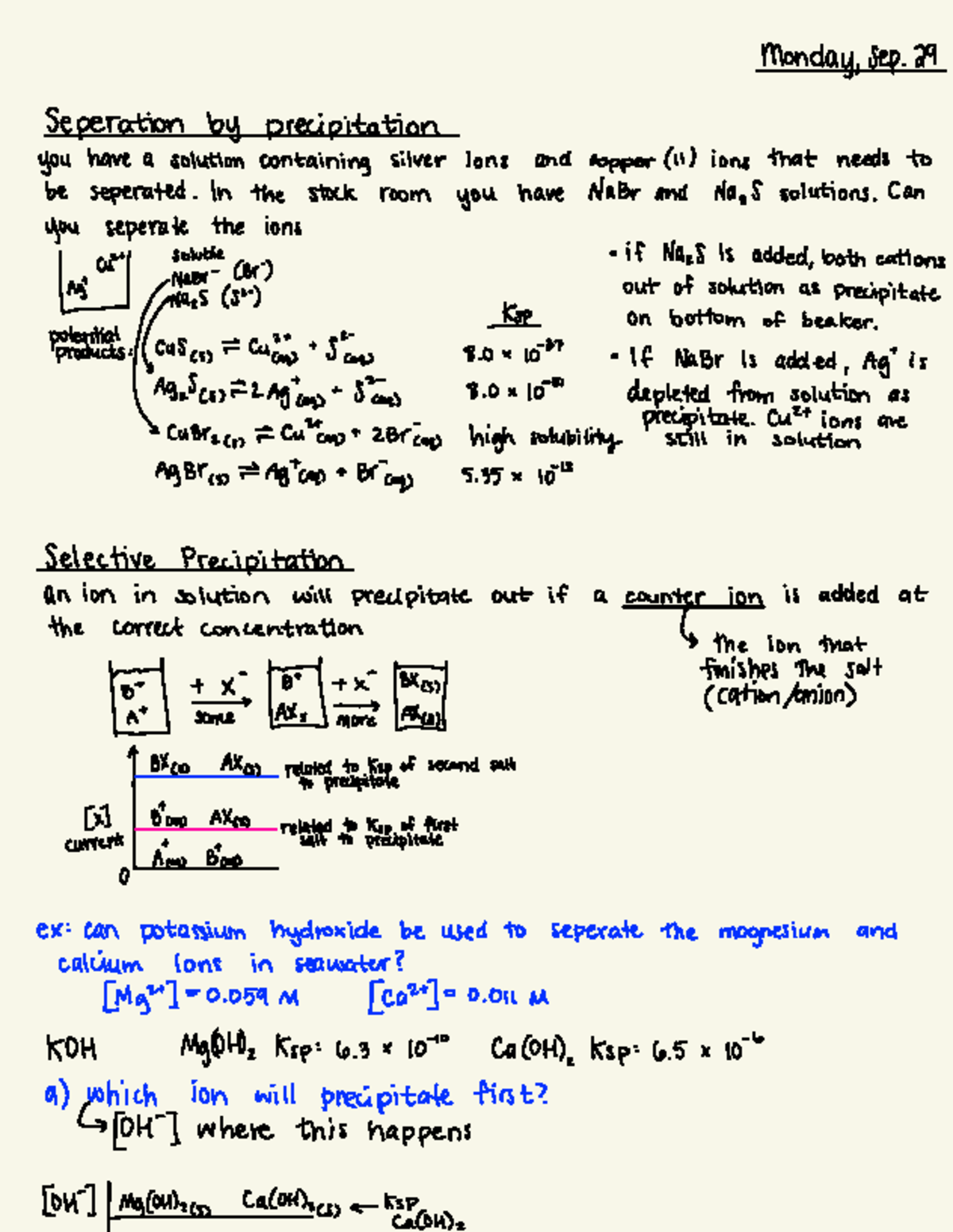 Separation Techniques for Ions in Solutions: NaBr & Na2S - Studocu