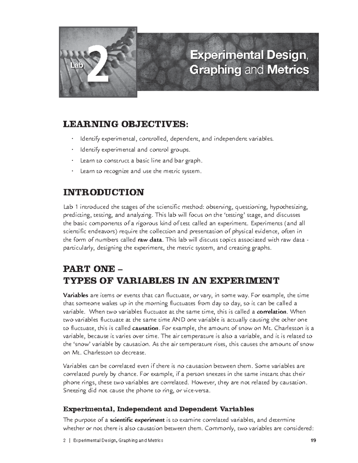Lab 2: Experimental Design, Graphing & Metrics - Lab Assignment - Studocu