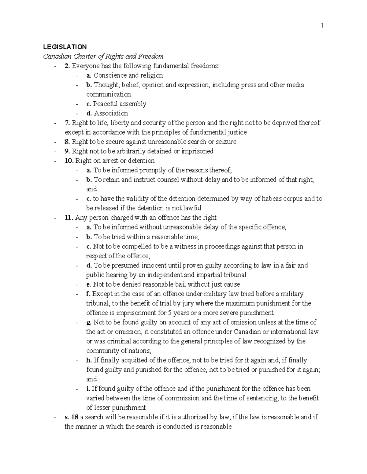 Crim Law 101 - Exam Notes on Key Legal Principles and Case Law - Studocu