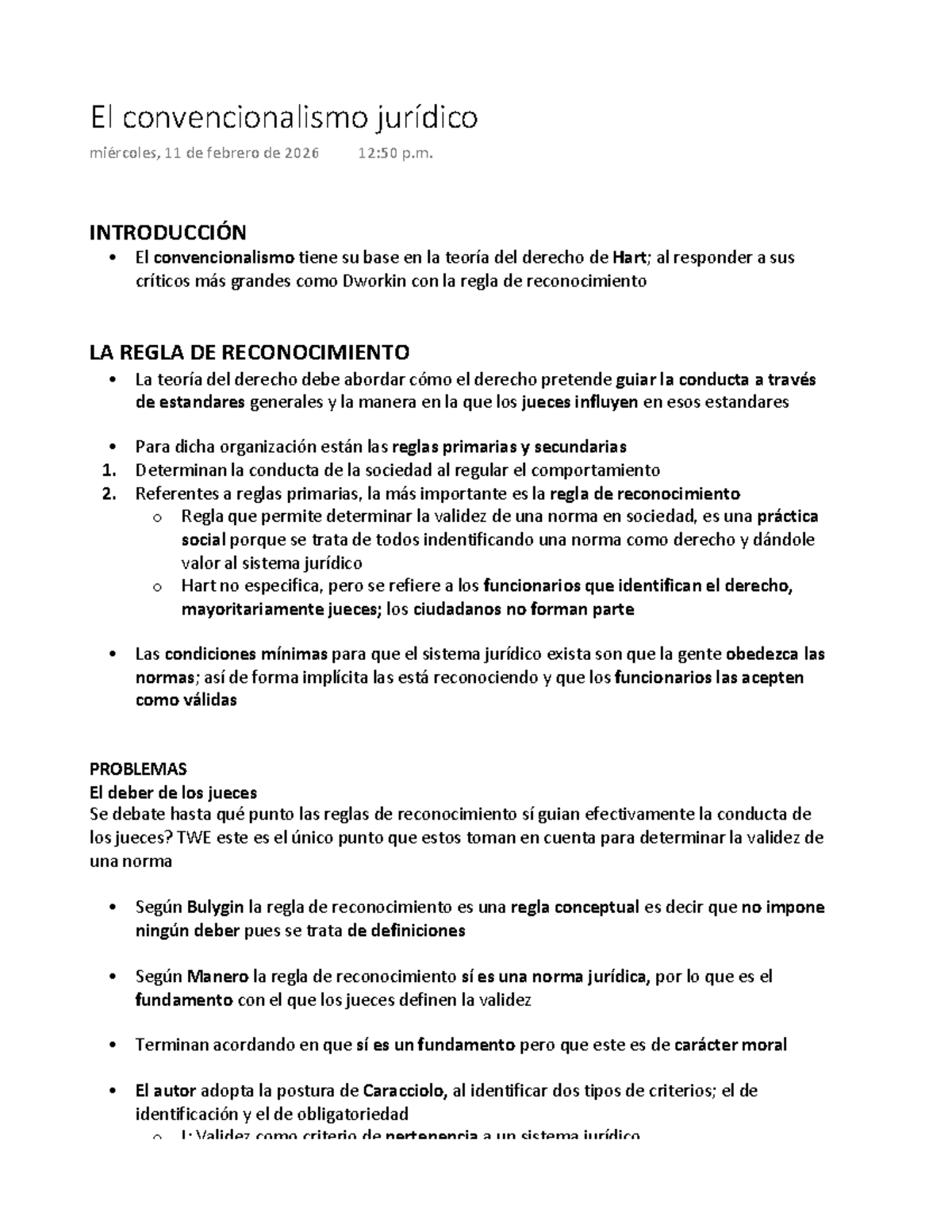 El convencionalismo jurídico: Análisis y Teoría de la Regla de ...