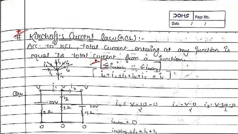 KCL & KVL Analysis Notes for ACC Course - Studocu