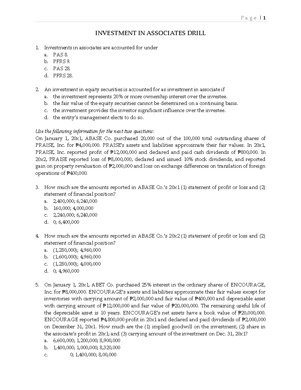 GEN 010 Investment in Associates: Key Concepts & Case Studies - Studocu