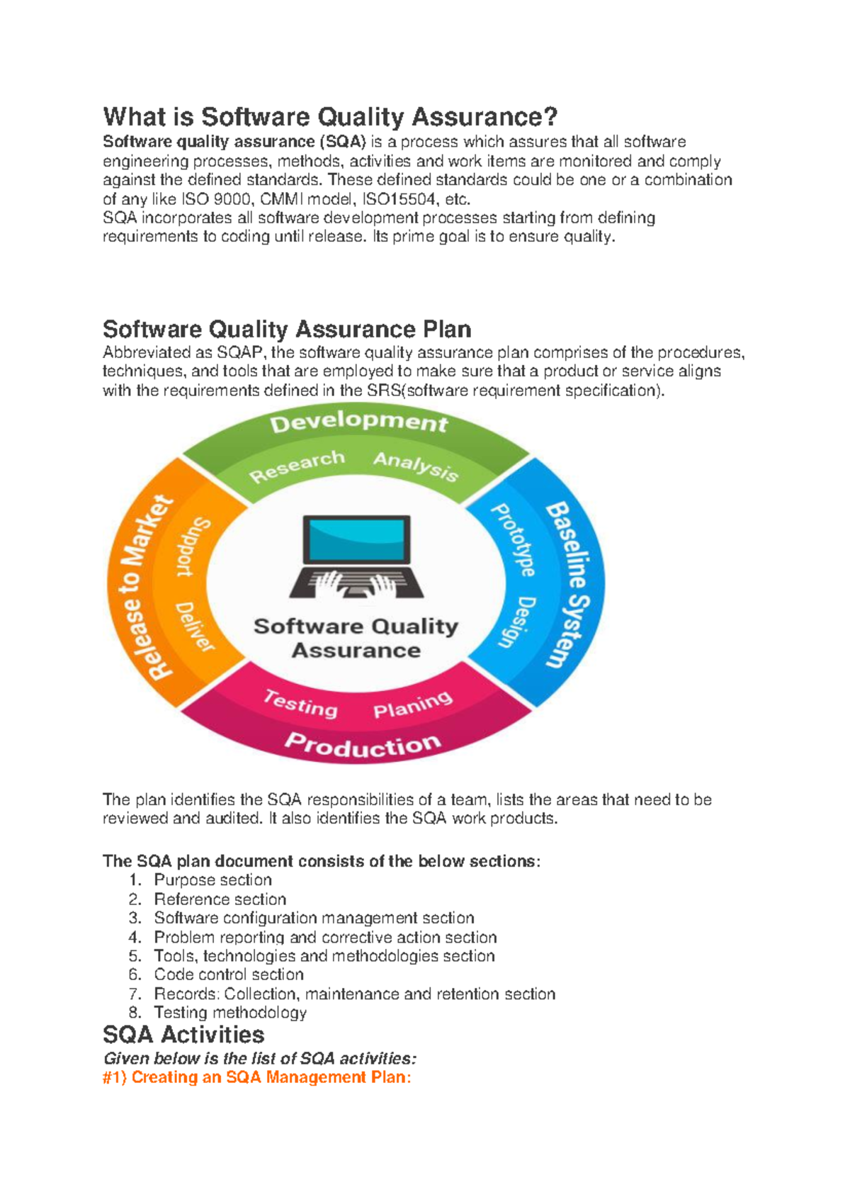 Software Quality Assurance - What is Software Quality Assurance ...