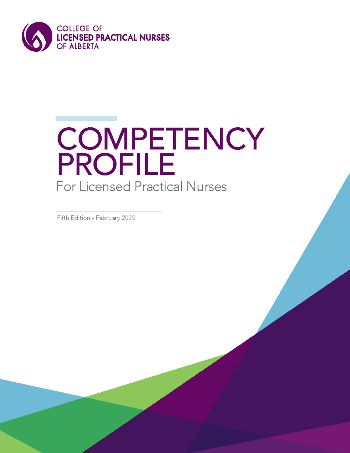 CLPNA Competency Profile for LPNs - 5th Edition Overview (2020) - Studocu