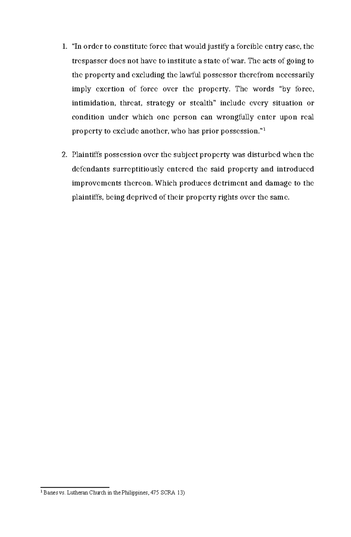 Force - Notes and copy - 1. “In order to constitute force that would ...