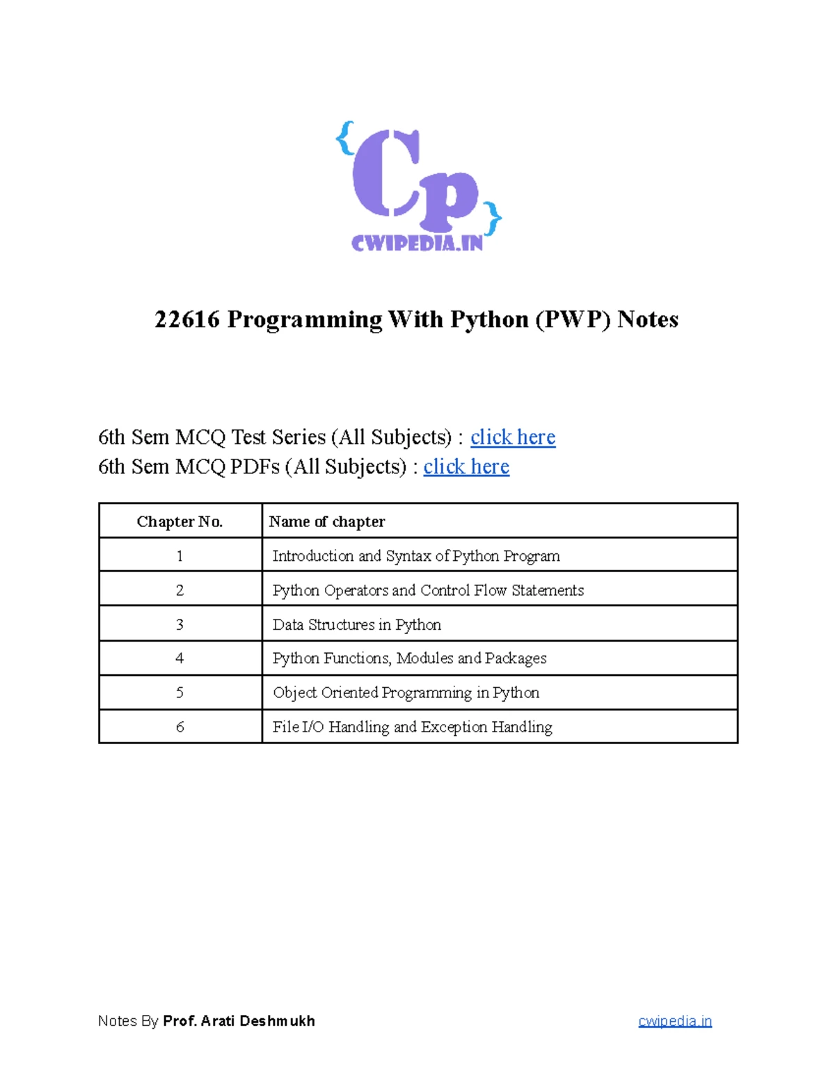PWP Model Answer Summer 2022 - SUMMER-2022 EXAMINATION Subject Name: Programming with Python ...