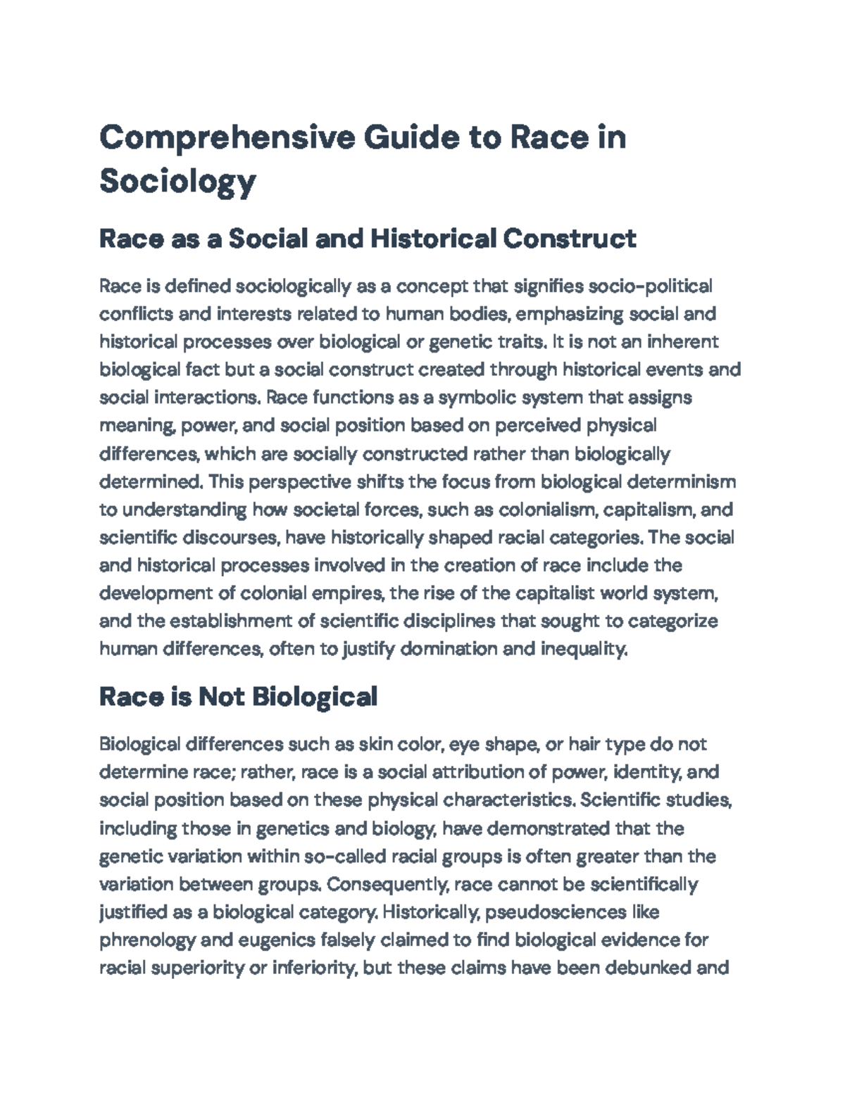 Comprehensive Guide to Race in Sociology: Social Constructs & Impacts ...