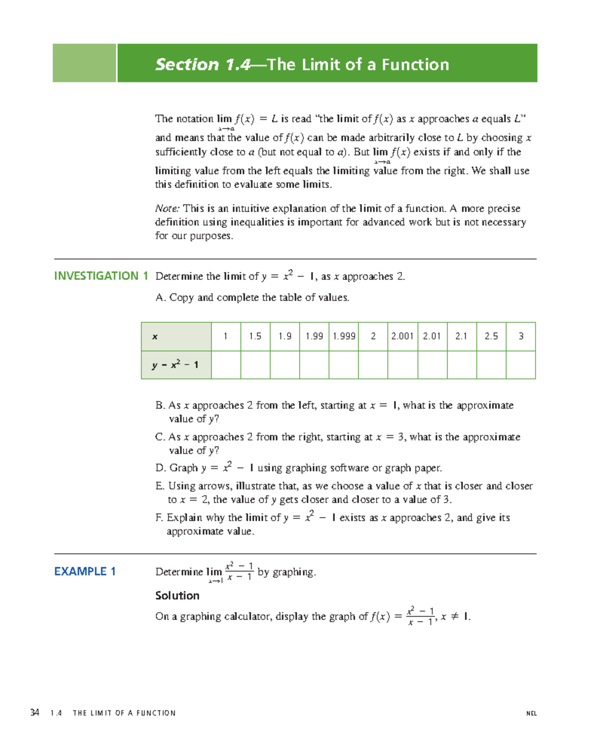 CH 1.4 Final Exam Notes: Understanding Limits of Functions - Studocu