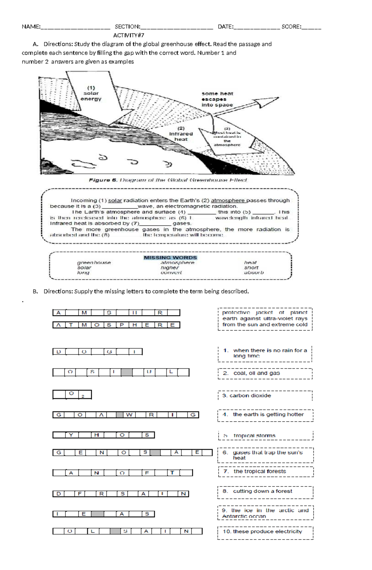 Activity 7&8 - THIS IS A TAKE HOME EXAM THAT YOU CAN DO AT HOME ...