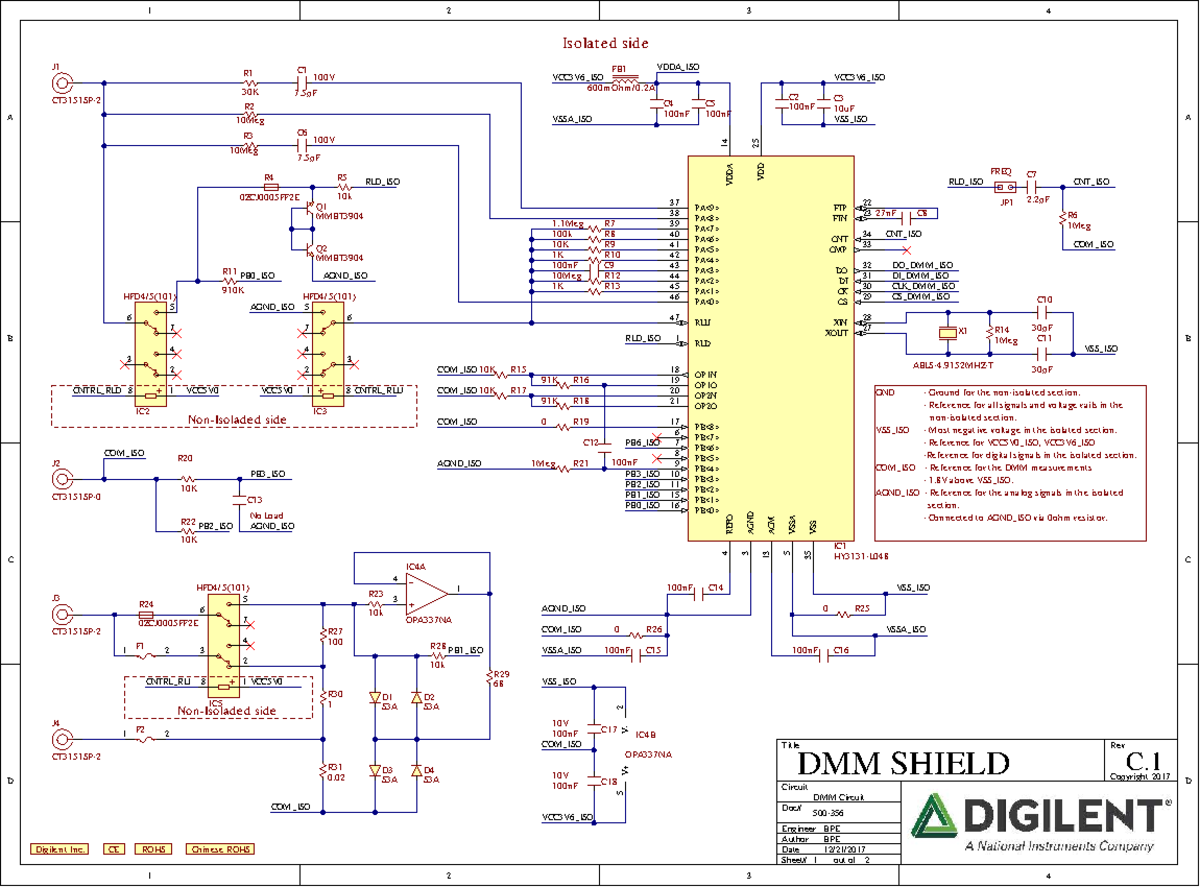 DMM Shield Schematic - Measure Voltage/Current/Ohm (PIC101) - Studocu