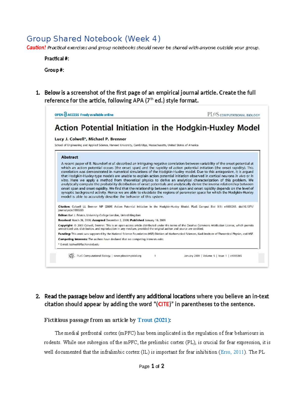 W26 Group Notebook (Week 4): APA Citation & Reference Guide - Studocu