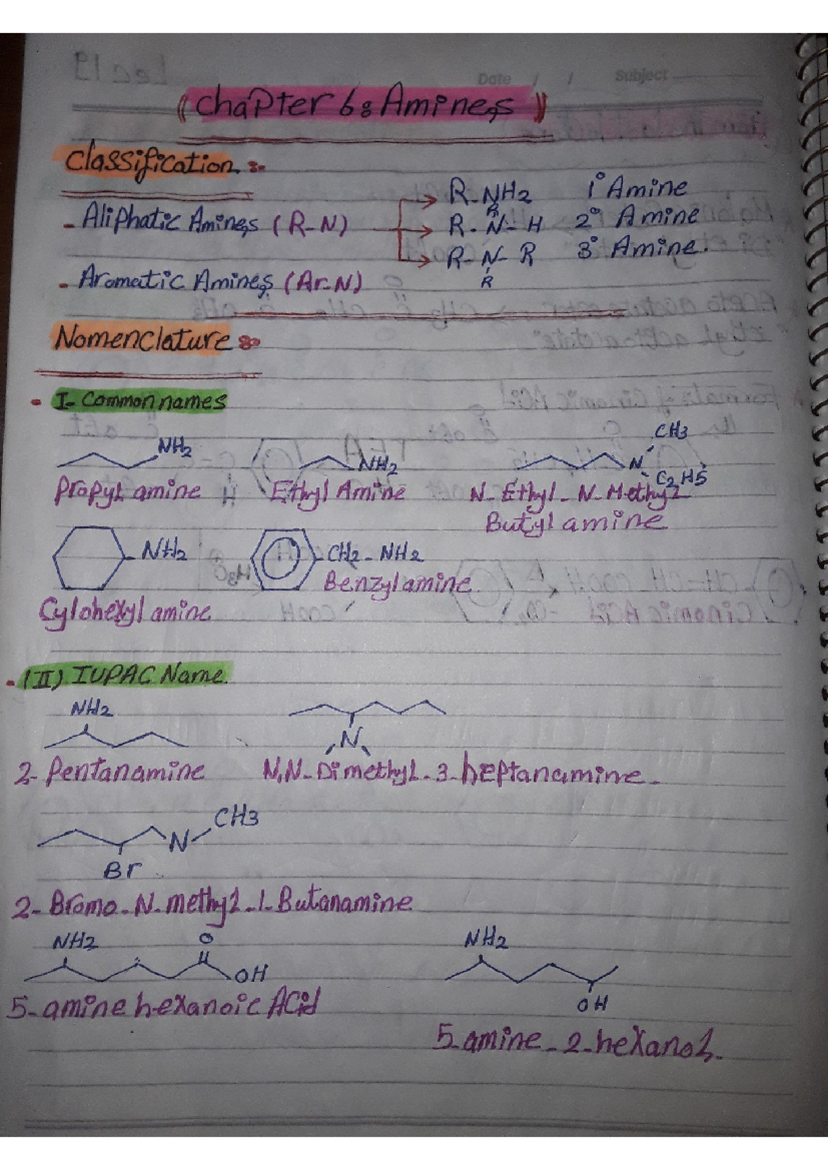 Chapter 6: Classification and Reactions of Amines in Organic Chemistry ...