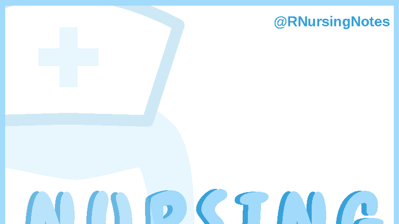 NURS 101: Nursing Bullets for Medical-Surgical Review - Studocu