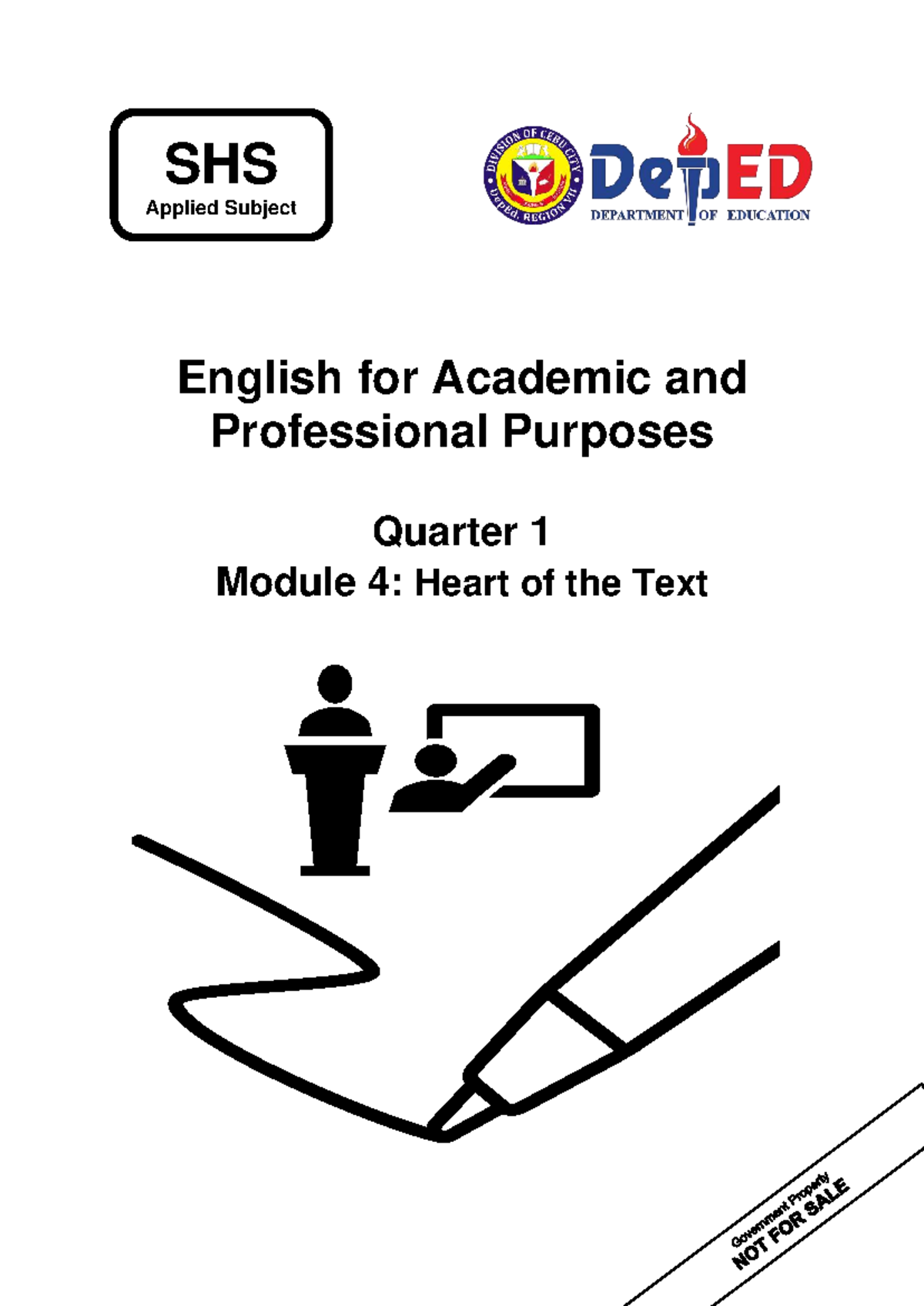 EAPP 1st Quarter Module 4: Understanding Thesis Statements - Studocu