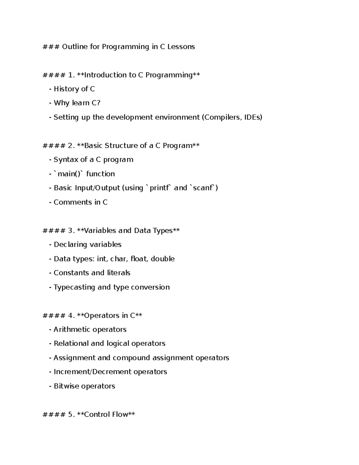 Programming 2 - Introduction to C Programming - History of C - Why ...