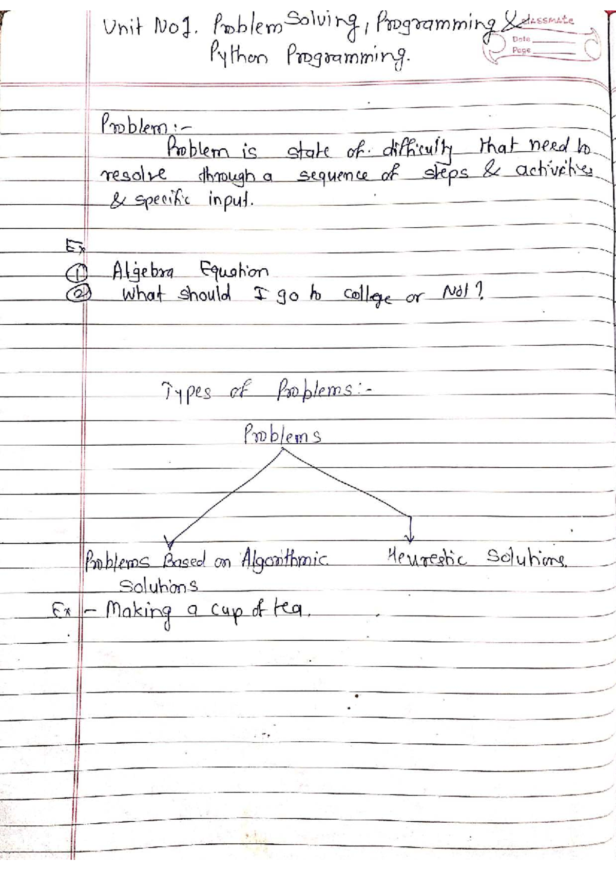 Unit 1: Problem Solving Strategies in Python Programming - Studocu