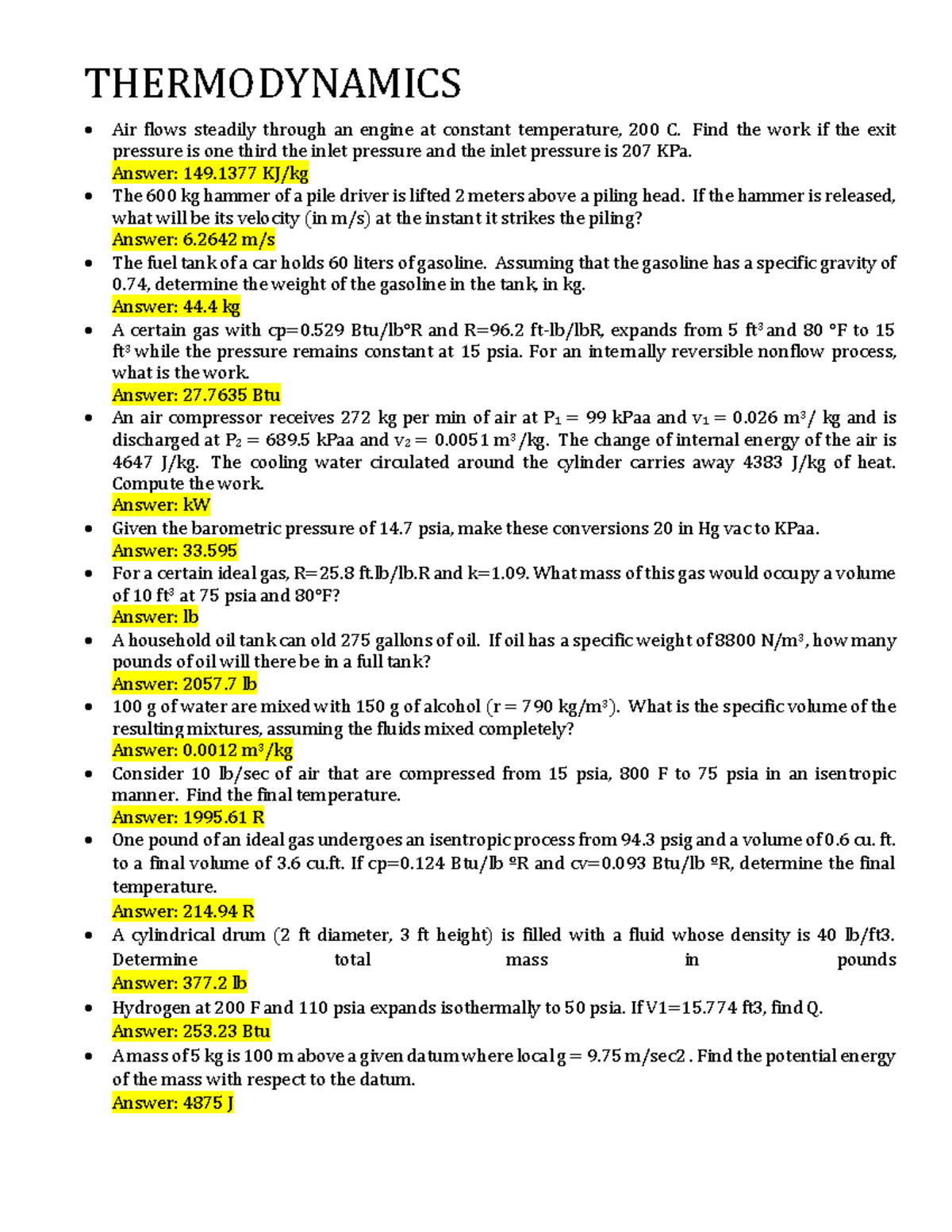 Thermodynamics & Fluid Mechanics: HEAT Transfer Insights - Studocu