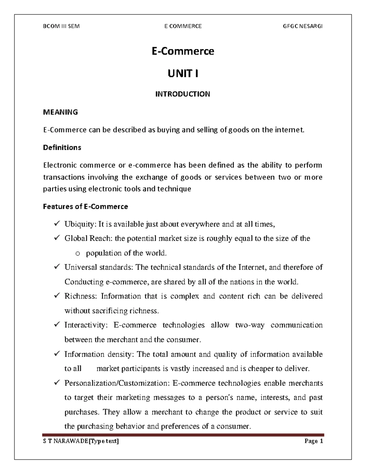 UNIT 1 complete notes SE - ––– UNIT-I 10Hrs Introduction to Software ...