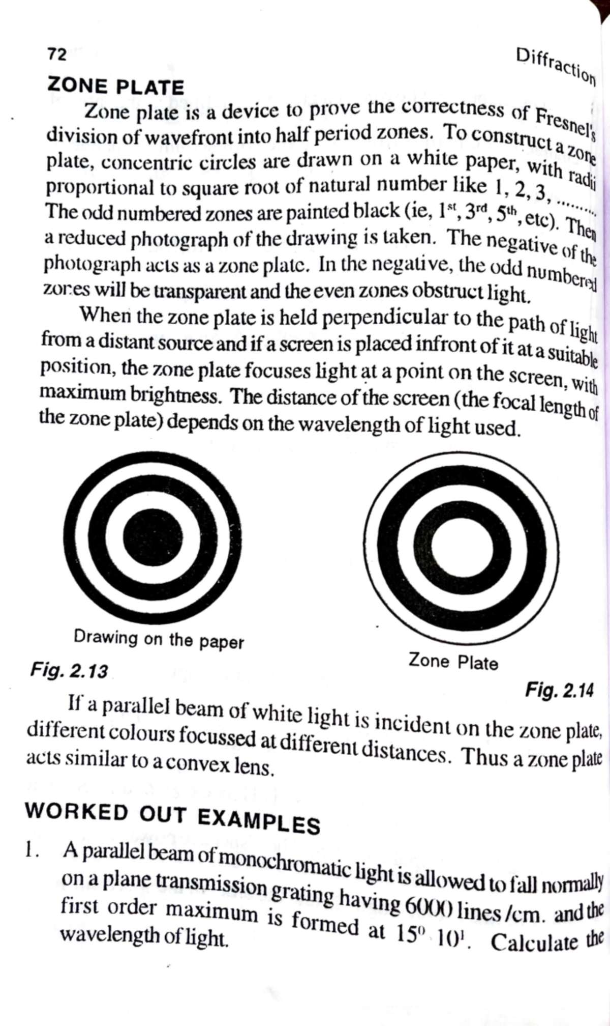 Diffraction Practice Questions for Engineering Physics (PHYS 101) - Studocu