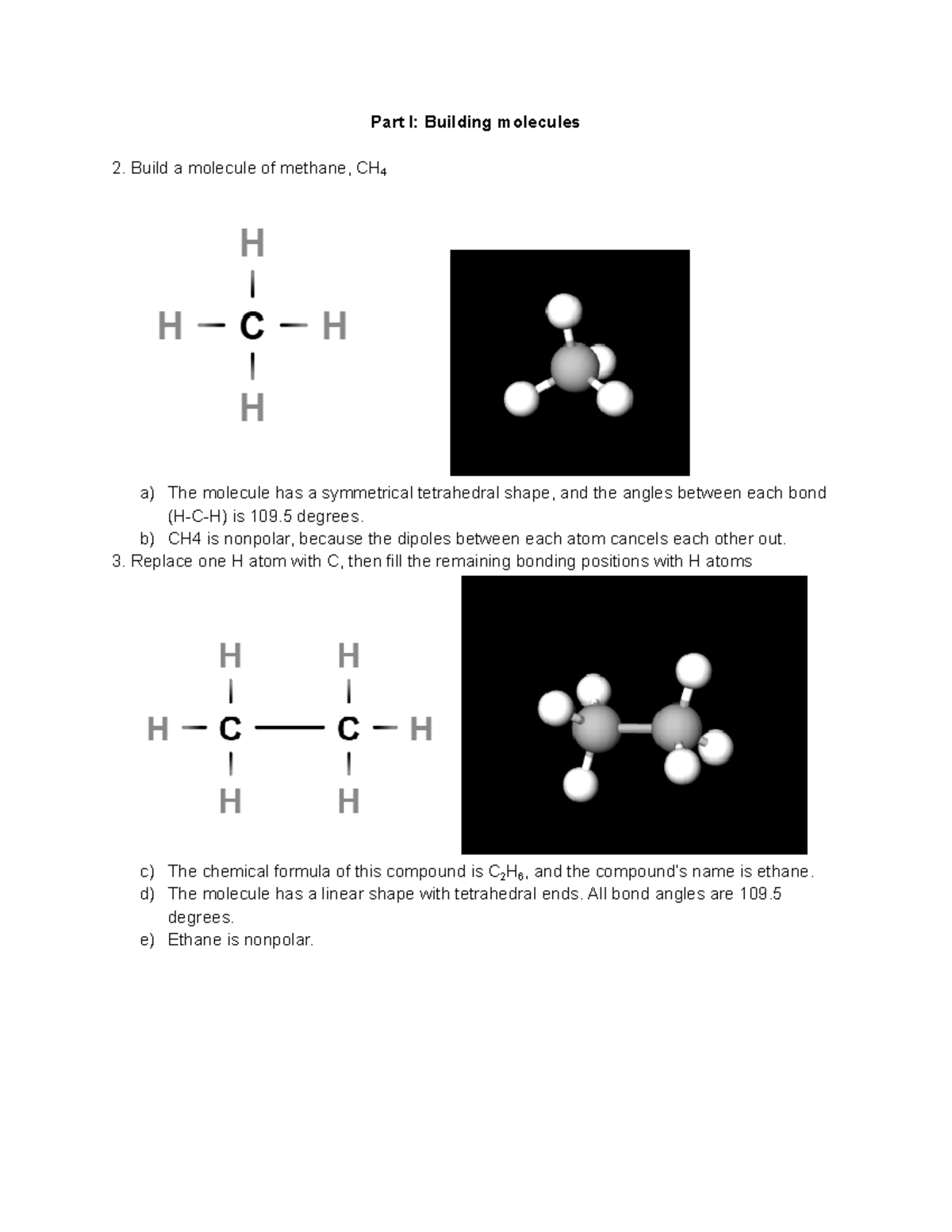 SBI4U Unit 1 Lab: Molecular Structures and Intermolecular Forces ...