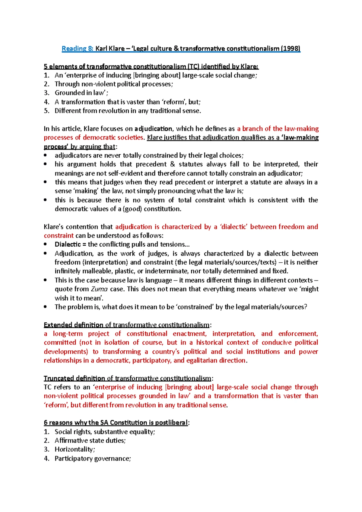 FSAL - Term 3 Case Study Summaries: Analysis of Key Legal Decisions ...