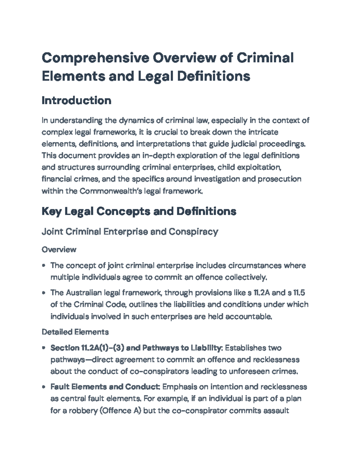 Criminal Law Overview: Elements, Definitions, and Legal Frameworks ...