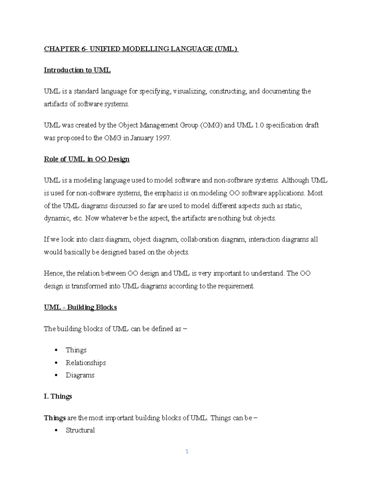 Chapter 6 Uml Notation Chapter 6 Unified Modelling Language Uml
