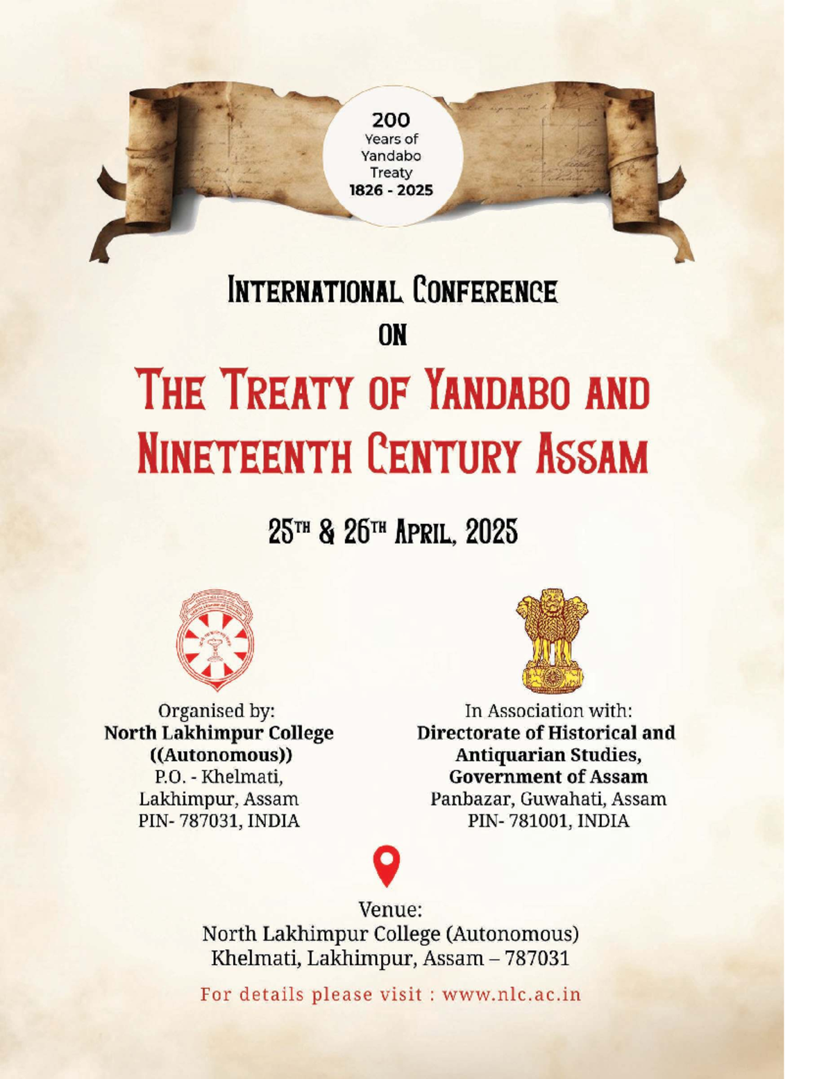 International Conference on the Yandabo Treaty 1826-2025: Revisiting ...