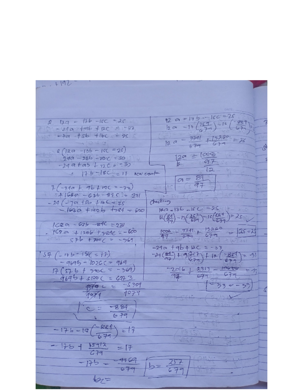 Algebra 2 - Equation Analysis and Data Review - Studocu