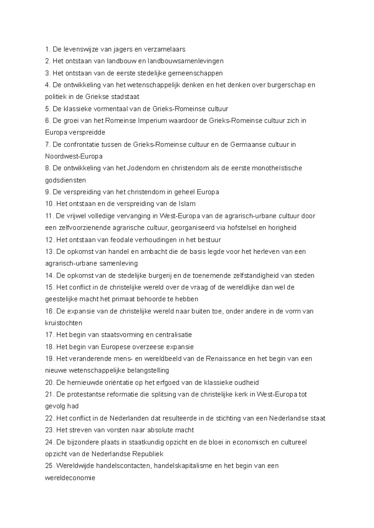Kenmerkende Aspecten van Geschiedenis: KA's en Belangrijke ...