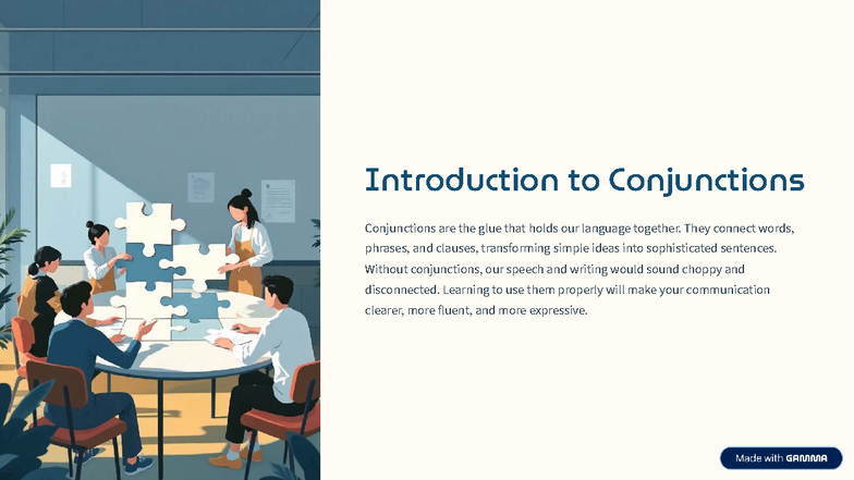 ENG 101: Introduction to Conjunctions and Their Functions - Studocu