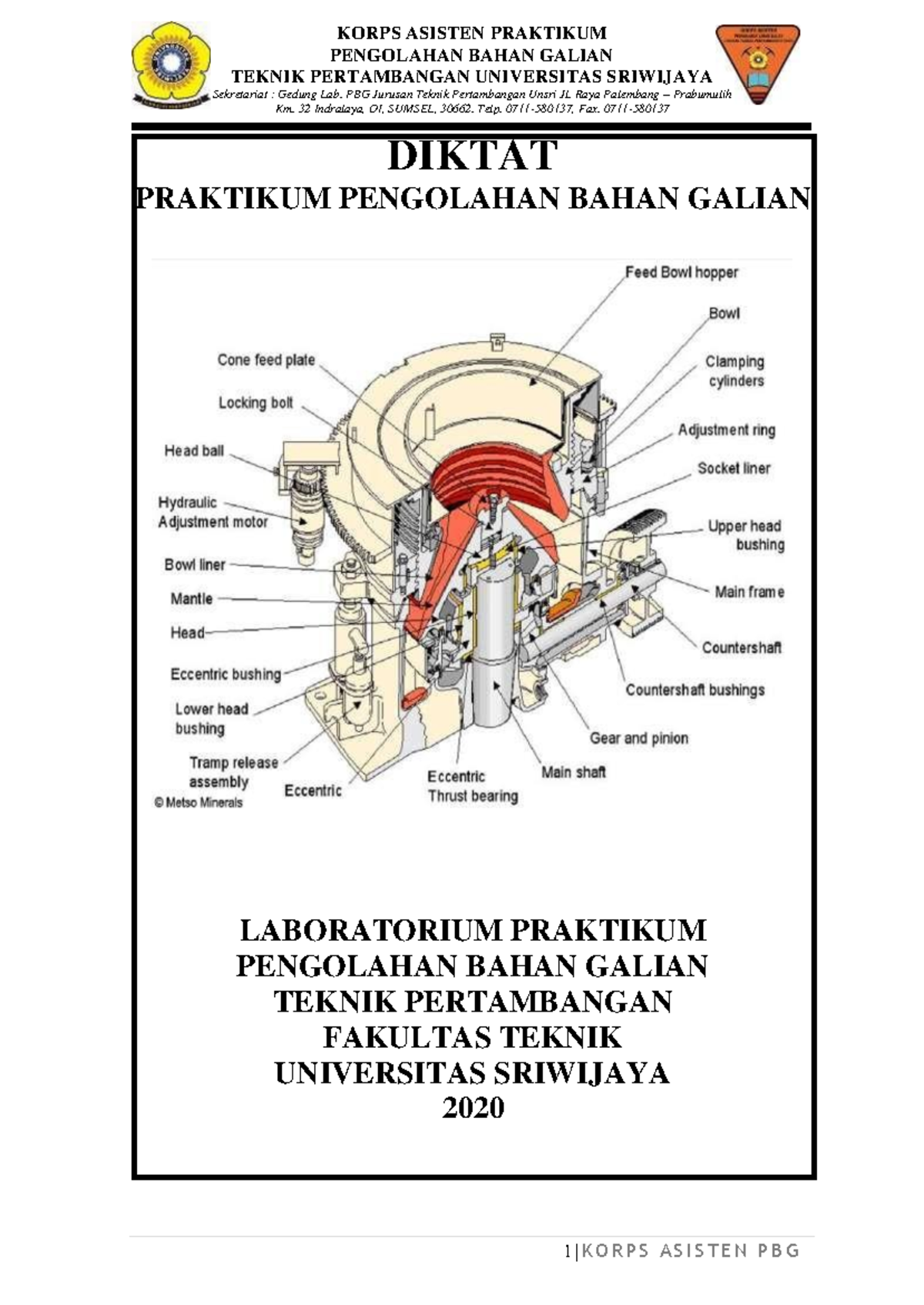 Diktat Praktikum Pengolahan Bahan Galian PBG 2021 - Universitas ...