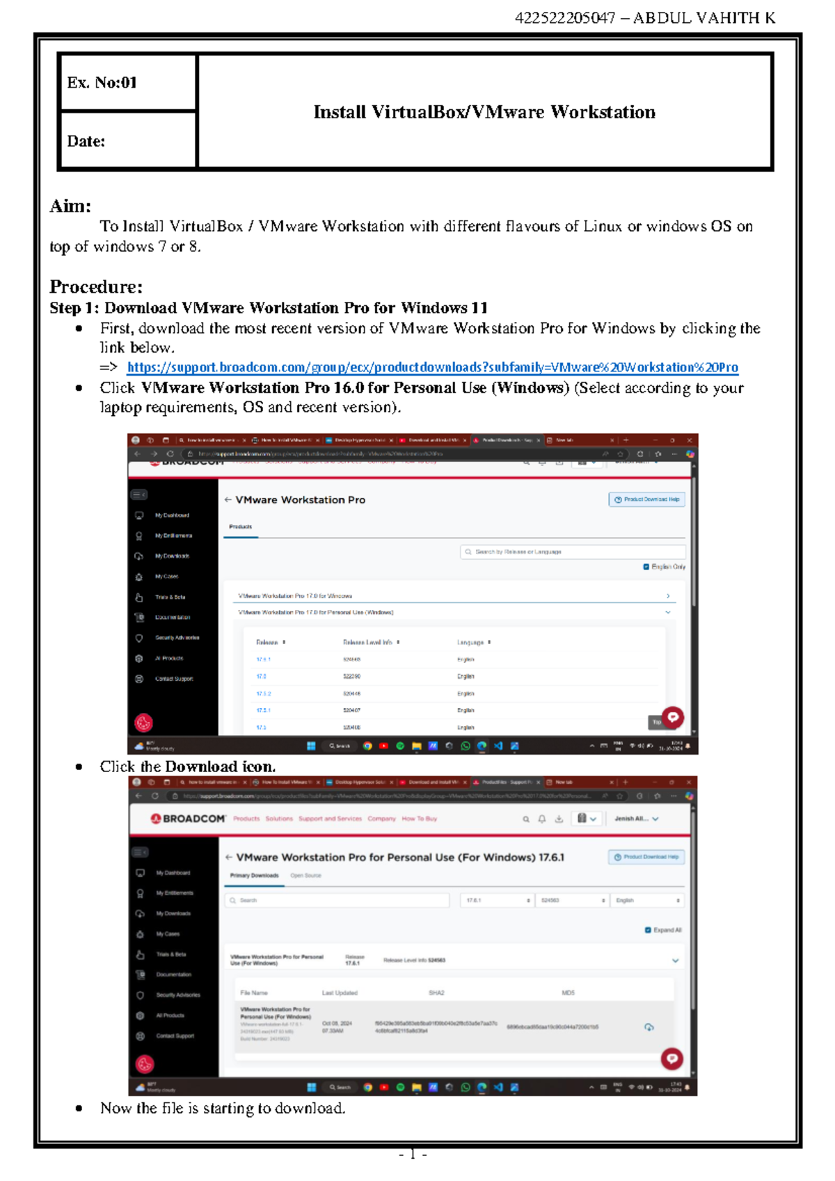 Cc018 Lab Manual Installing Vmware Virtualbox And C Compiler Setup