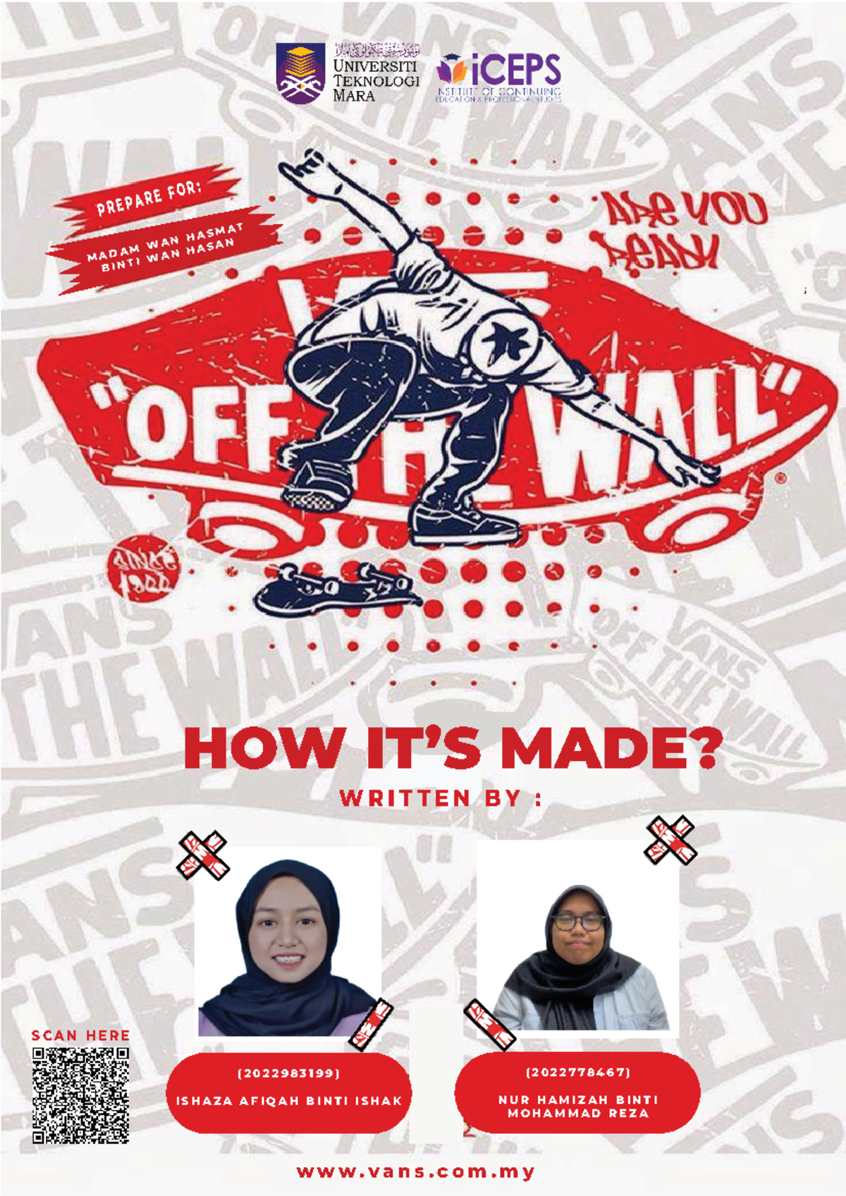 OPM530 Infographic on Vans Brand History & Production Process - Studocu