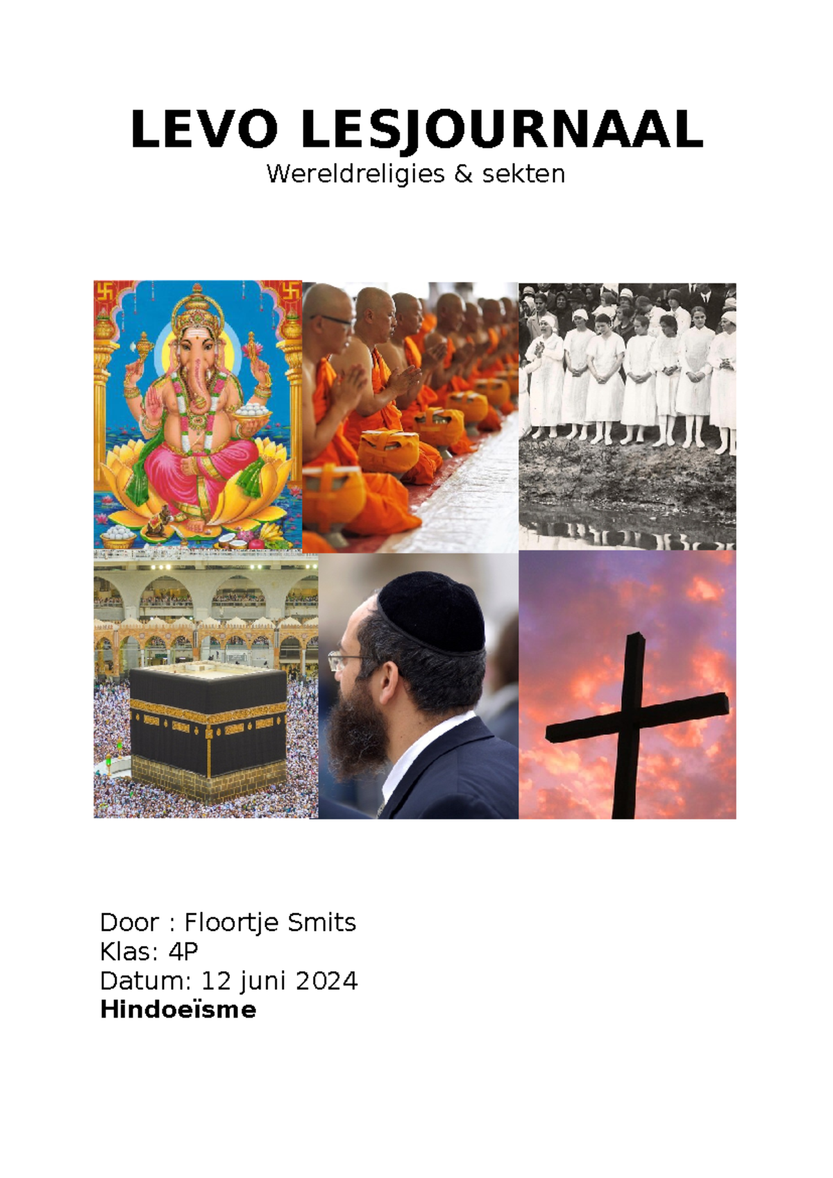 LEVO Lesjournaal over Wereldreligies & Secularisme - Klas 4P - Studeersnel
