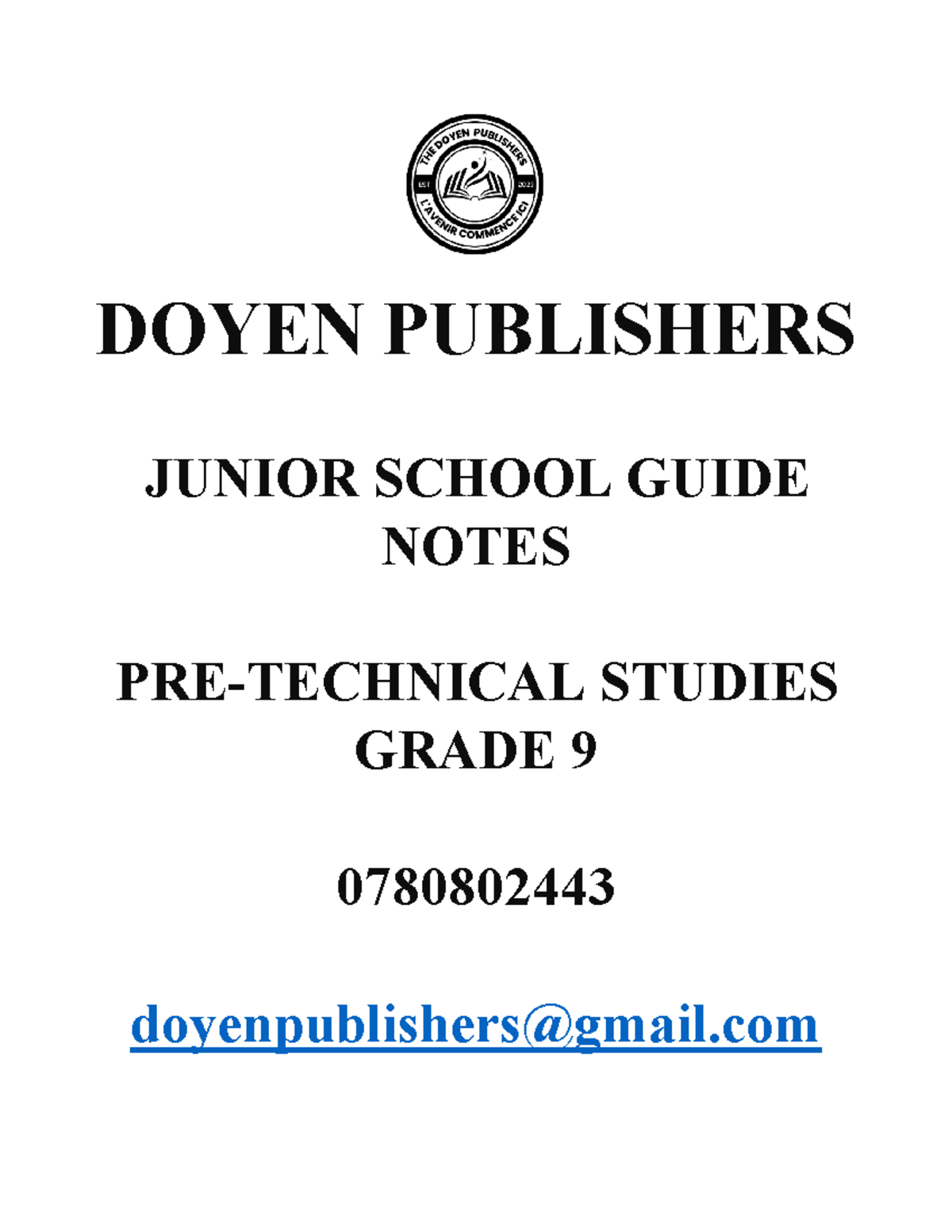 Grade 9 PRE-TECH Teaching Notes: Comprehensive Study Guide - Studocu