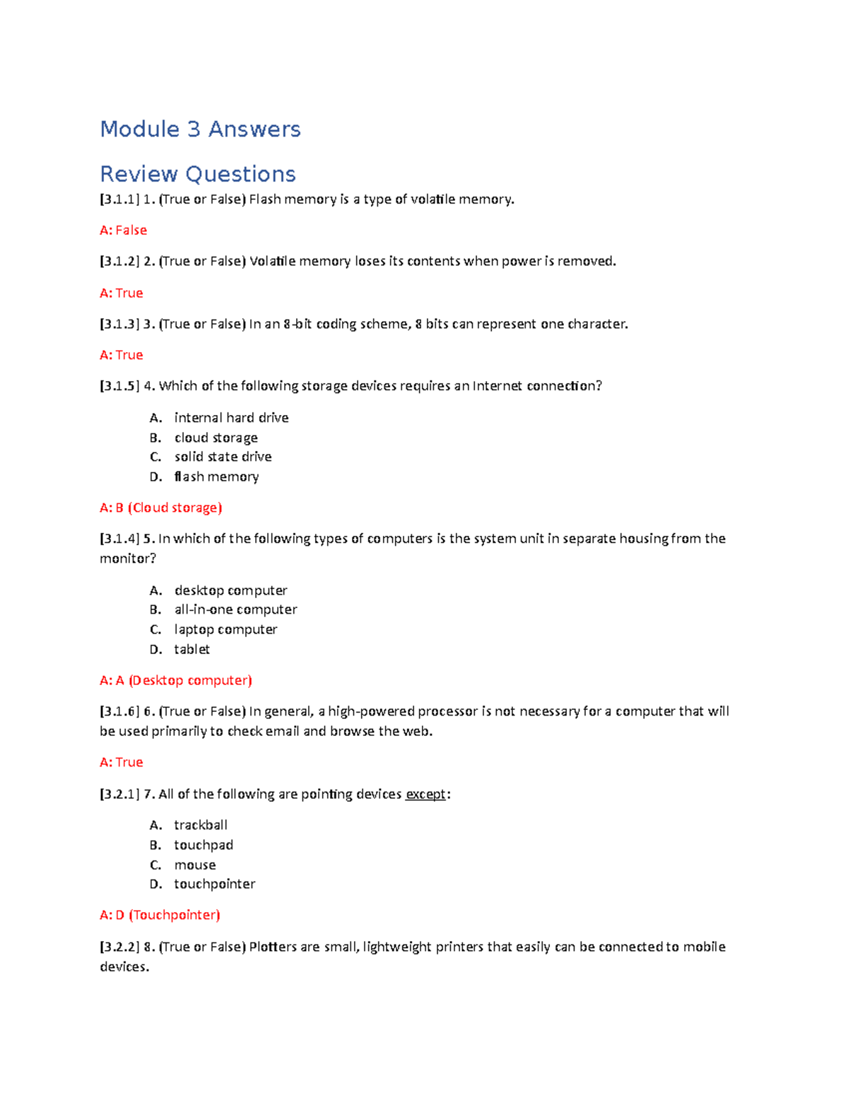 End-of-Module+Answers+M03 - Module 3 Answers Review Questions [3.1] 1 ...