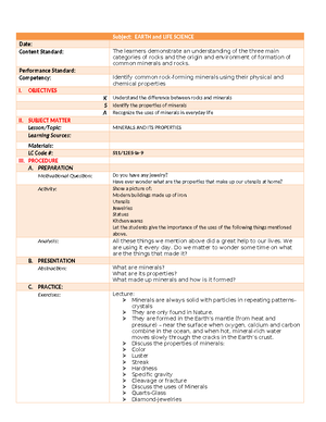 Work immersion lesson plan - DETAILED LESSON PLAN School Grade Level 12 ...