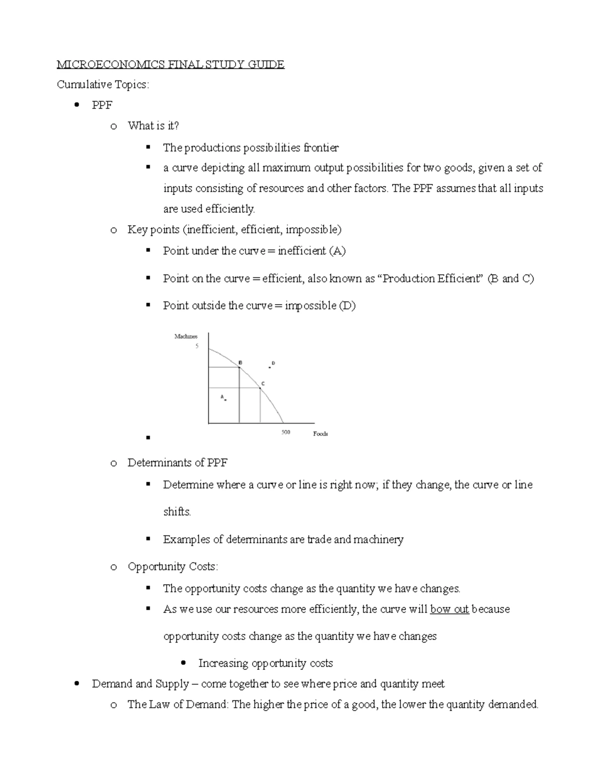 Microeconomics Exam 2 Practice With Answers - Exam Name