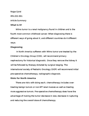 Age-related hesi - Hesi Remediation Case Study - With the understanding ...