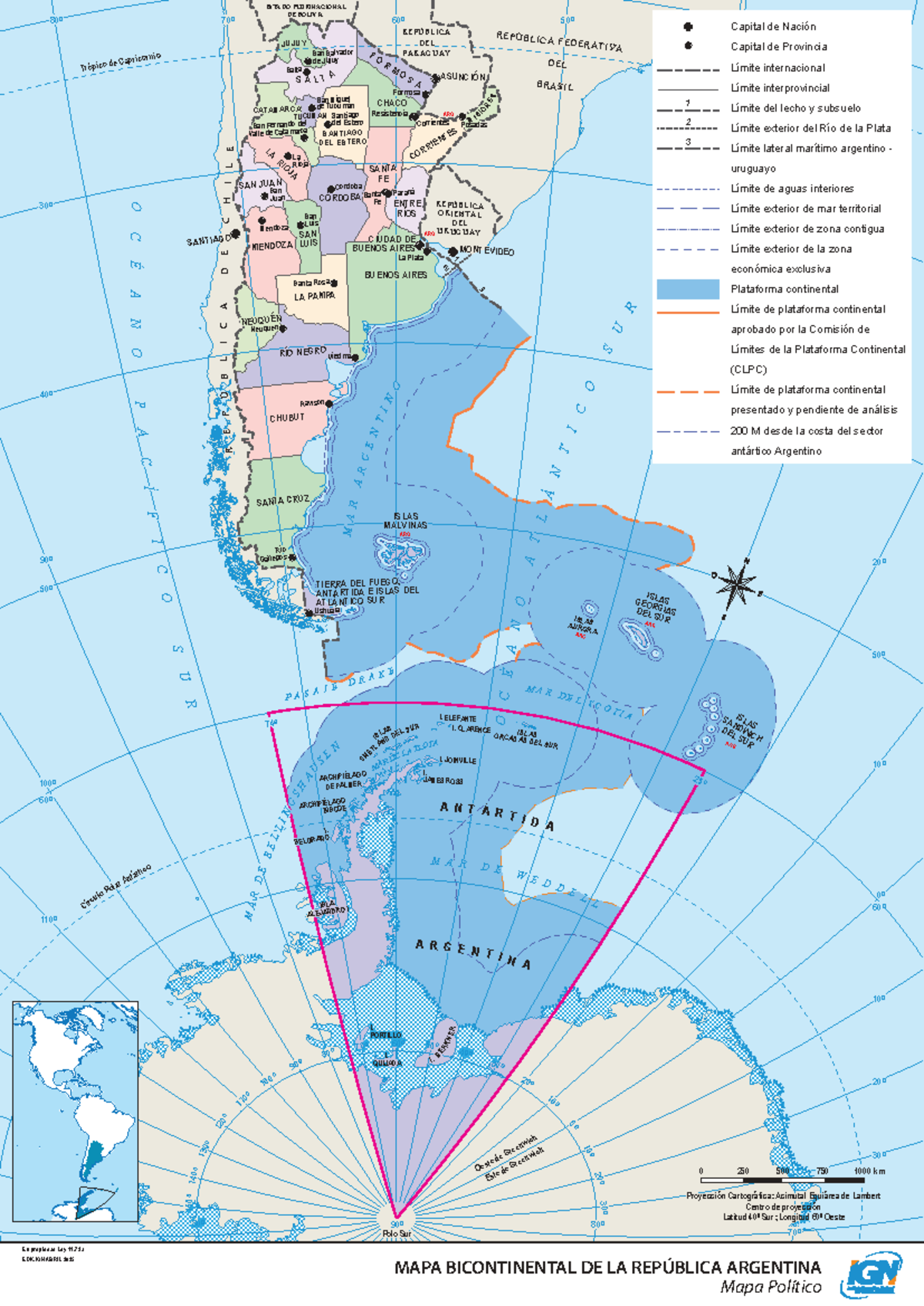 Mapa Político Bicontinental de Argentina - ARG BICO 2025 - Studocu
