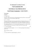 General Maths - Grade: 12 - Victorian Certificate of Education - Studocu