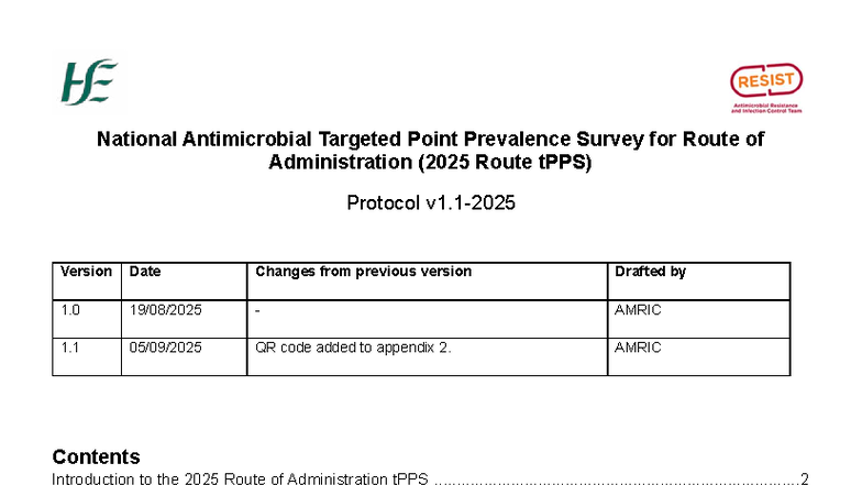 National Antimicrobial Targeted Point Prevalence Survey Protocol (2025 ...