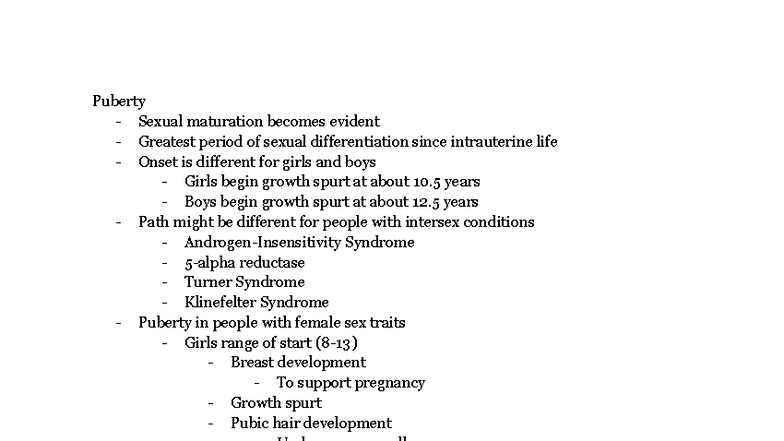 Psych 220 Final Exam: Puberty, Identity, and Relationships - Studocu
