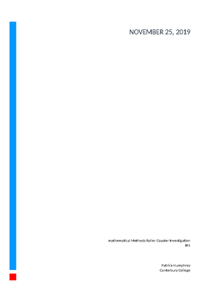 2024 VCE (NHT) Mathematical Methods Exam 1 Formula Sheet - Studocu