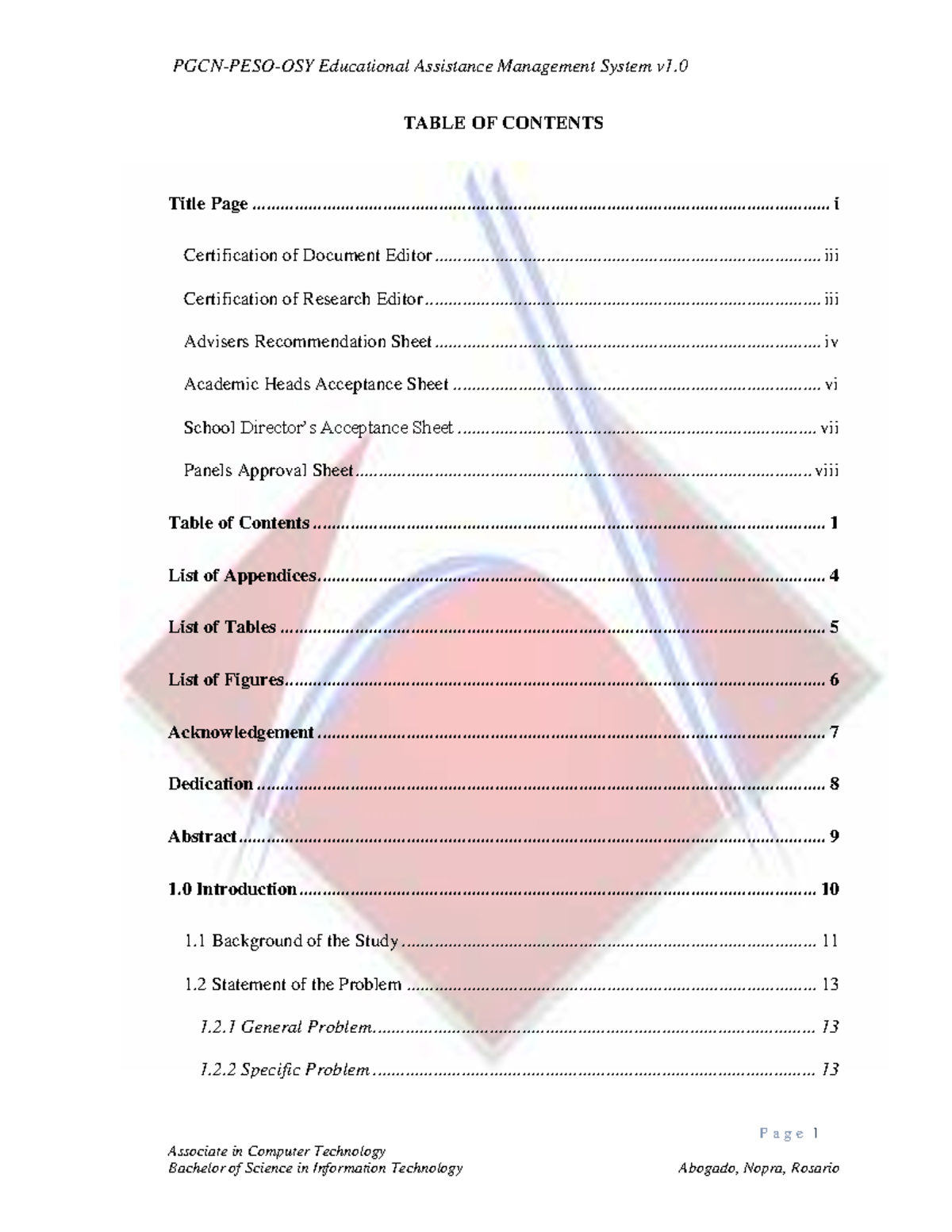 Educational Assistance Management System v1.0 - SAD Documentation Draft ...