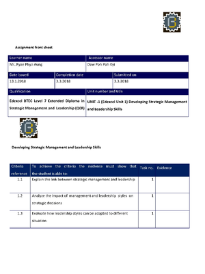 BTEC L3 IT 2015 8 K Unit 11 Part A Jan-2020 2 - You will need: Risk ...