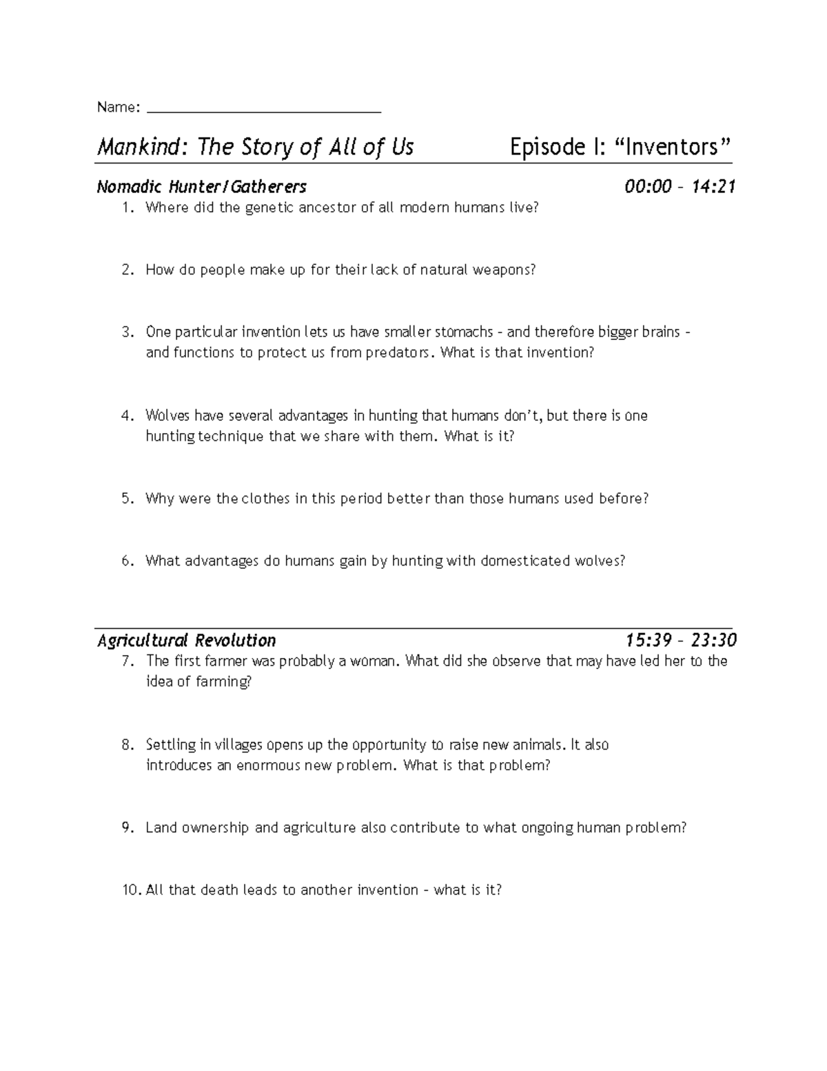 Mankind the story of all of us-converted - Name: Mankind: The Story of ...