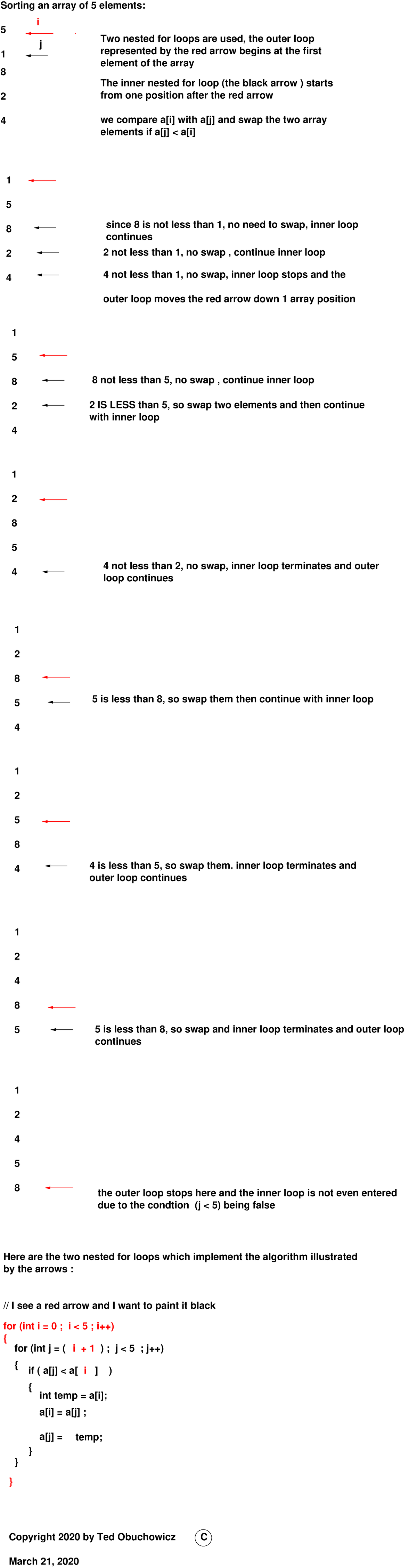 Sorting an Array of 5 Elements: C++ Notes 6b - Studocu